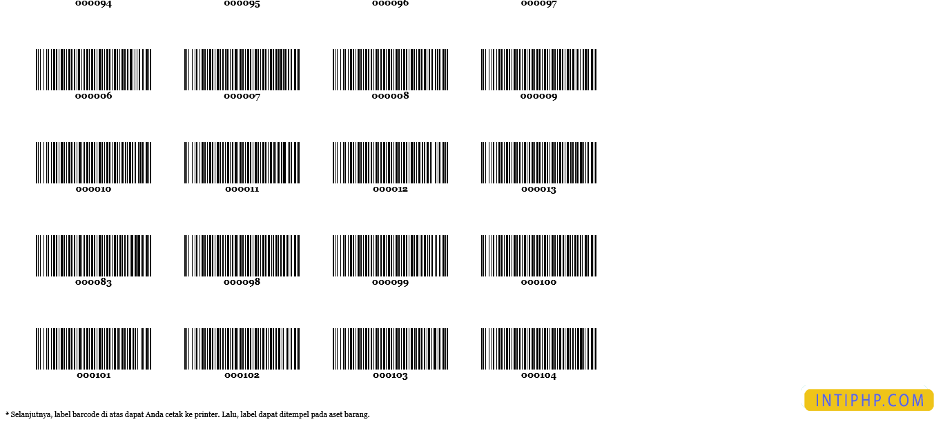 Source Code Manajemen Alat Kantor Dilengkapi Dengan Barcode Php Mysqli ...