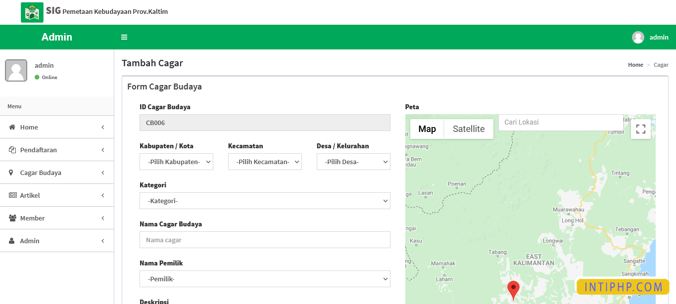 Source Code Gis Pemetaan Cagar Budaya Dibuat Dengan Php Mysqli Dan ...