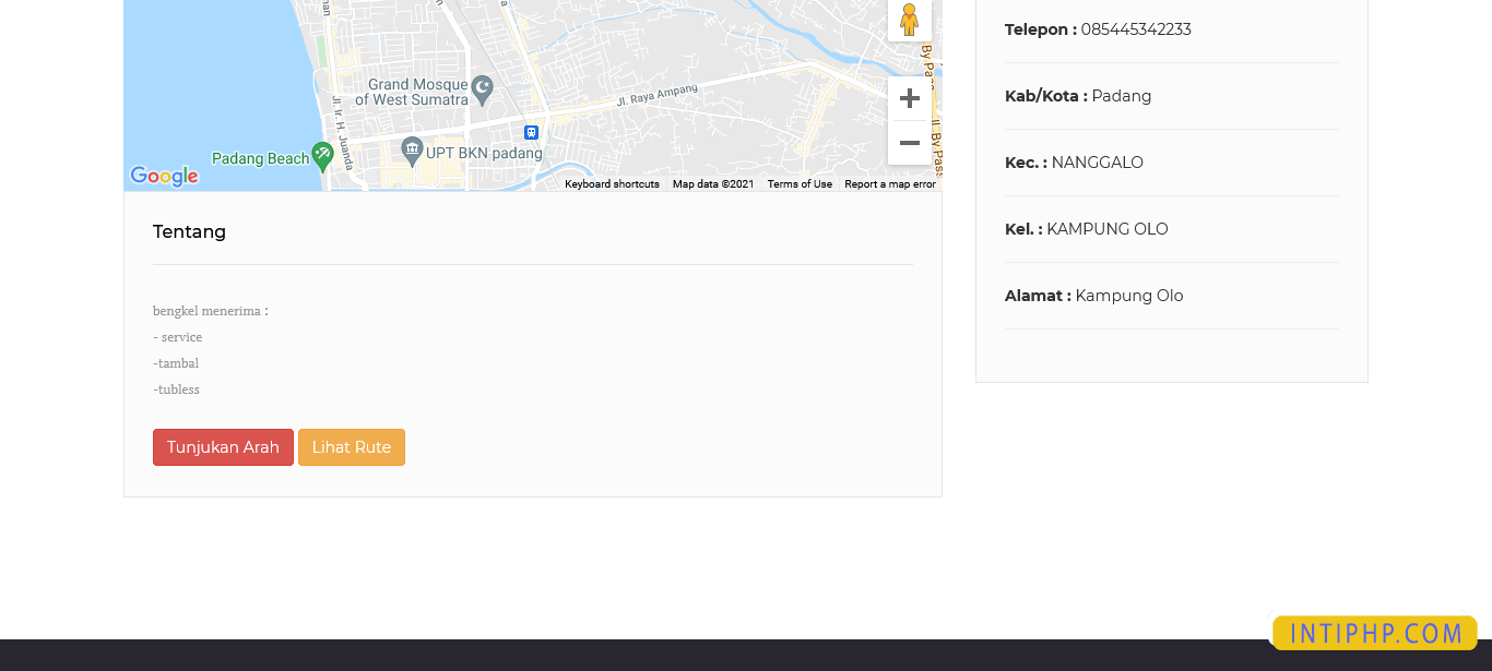Source Code Gis Tambal Ban Dibuat Dengan Google Maps Dan Php Mysqli ...