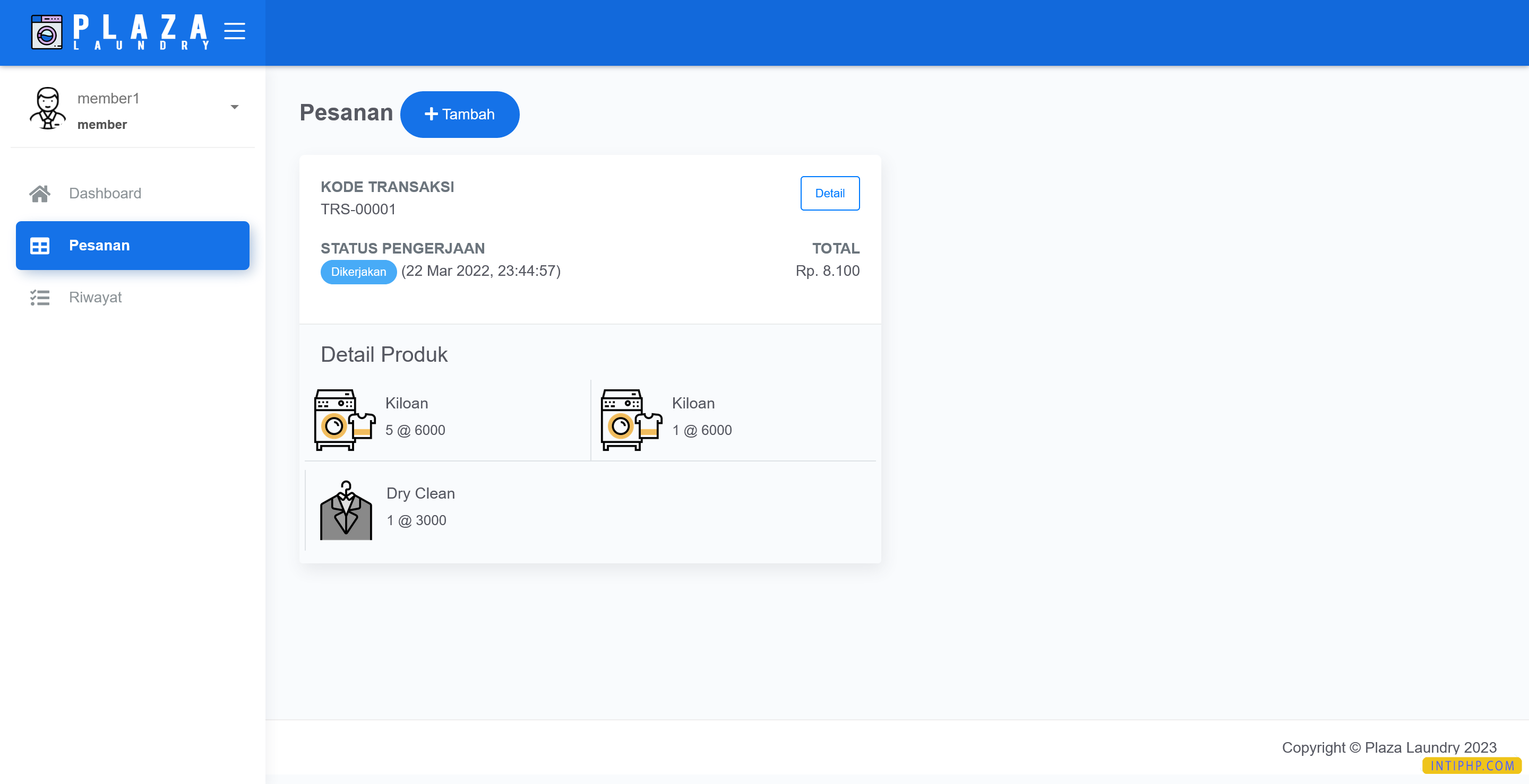 Source Code Aplikasi Laundry Dengan Php Mysql - INTI PHP
