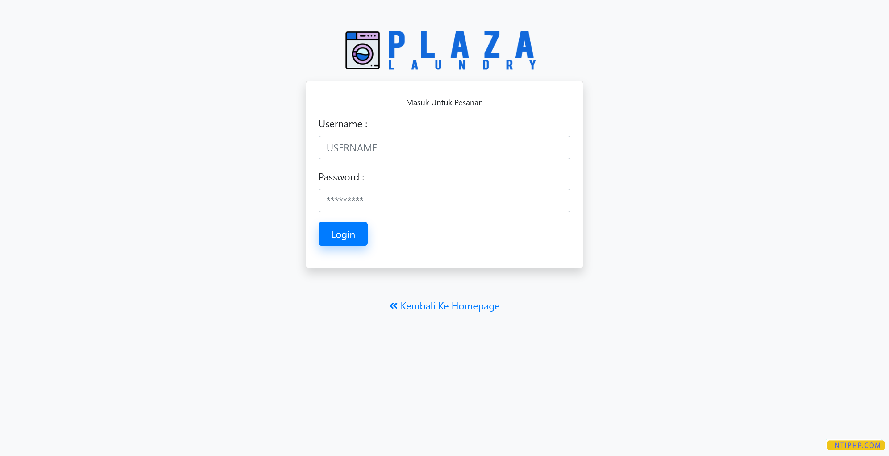 Source Code Aplikasi Laundry Dengan Php Mysql - INTI PHP