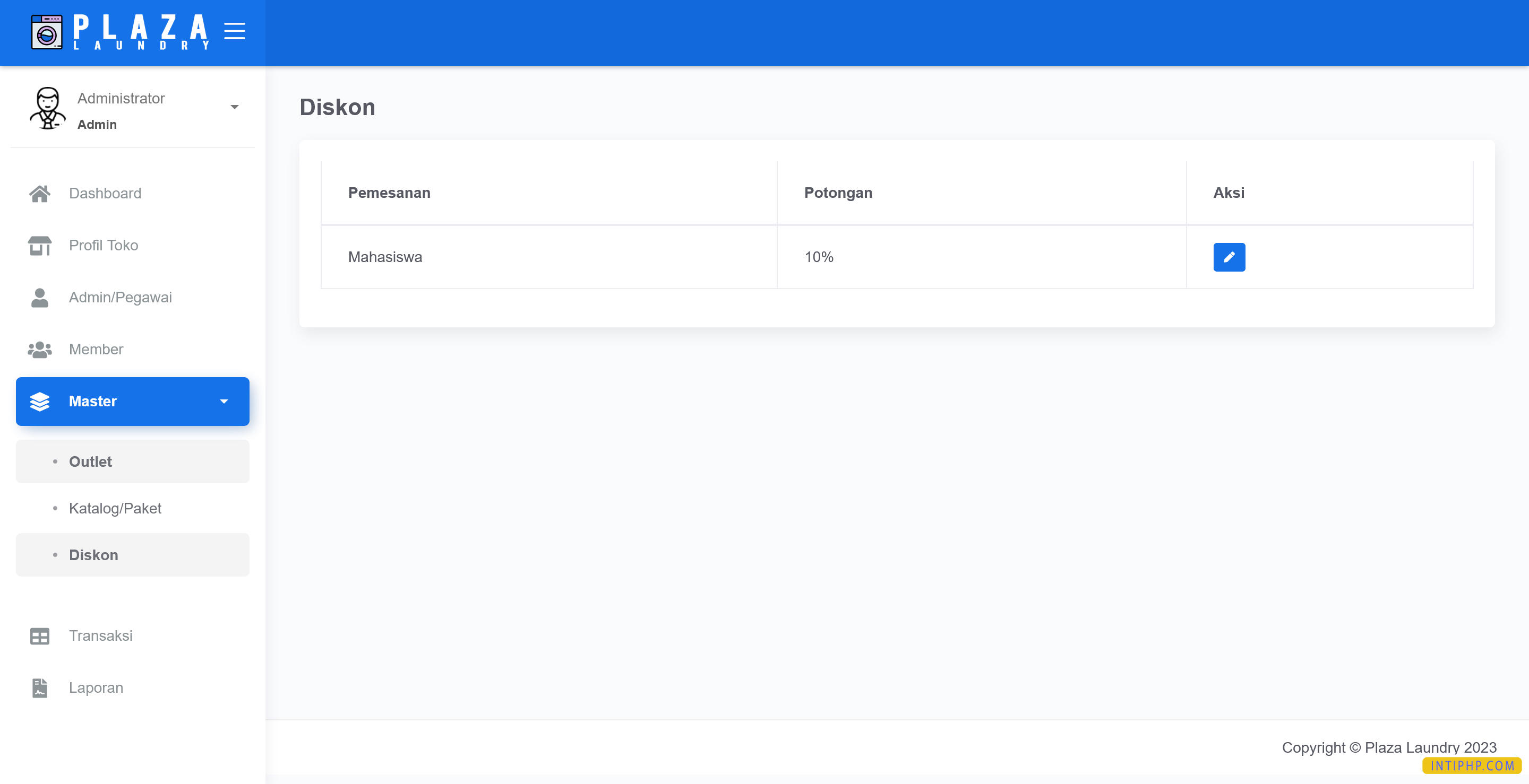 Source Code Aplikasi Laundry Dengan Php Mysql - INTI PHP