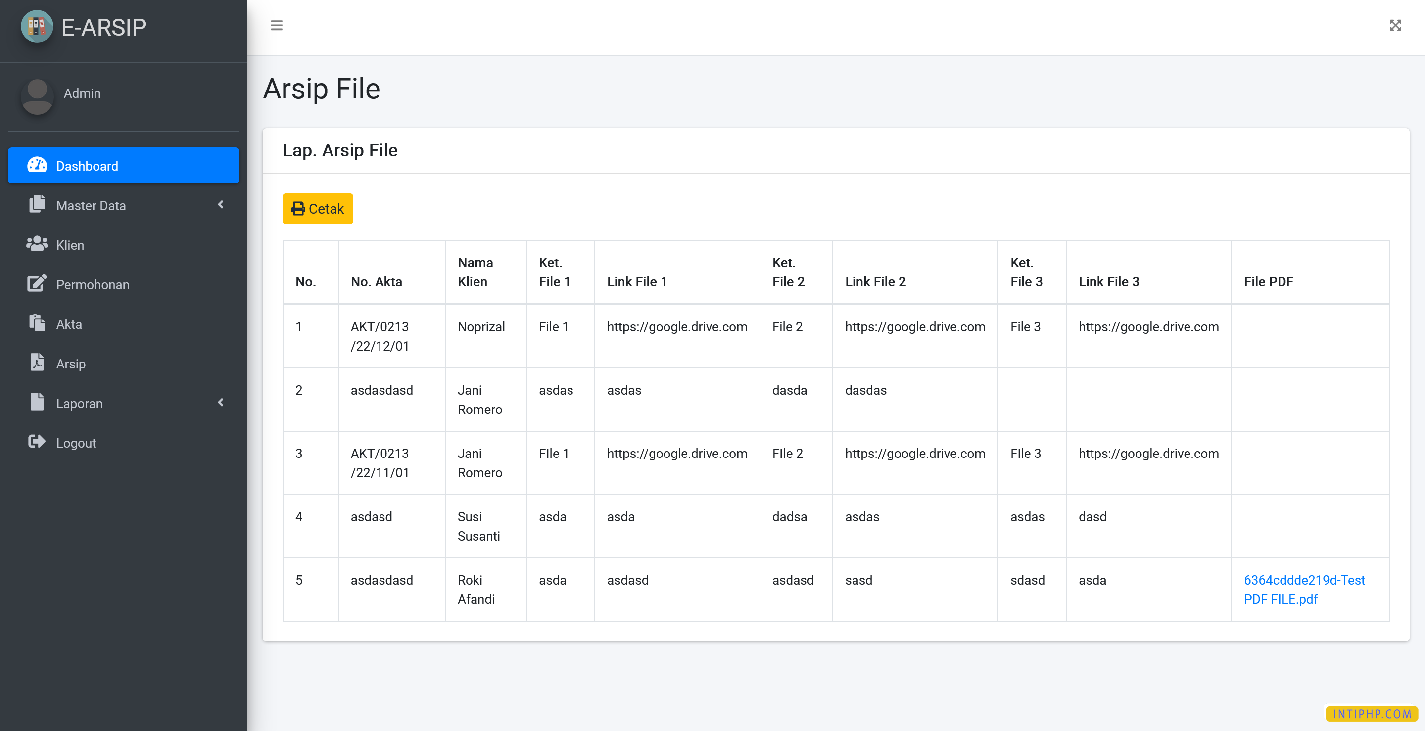 Source Code Manajemen Arsip Notaris Codeigniter 4 - INTI PHP