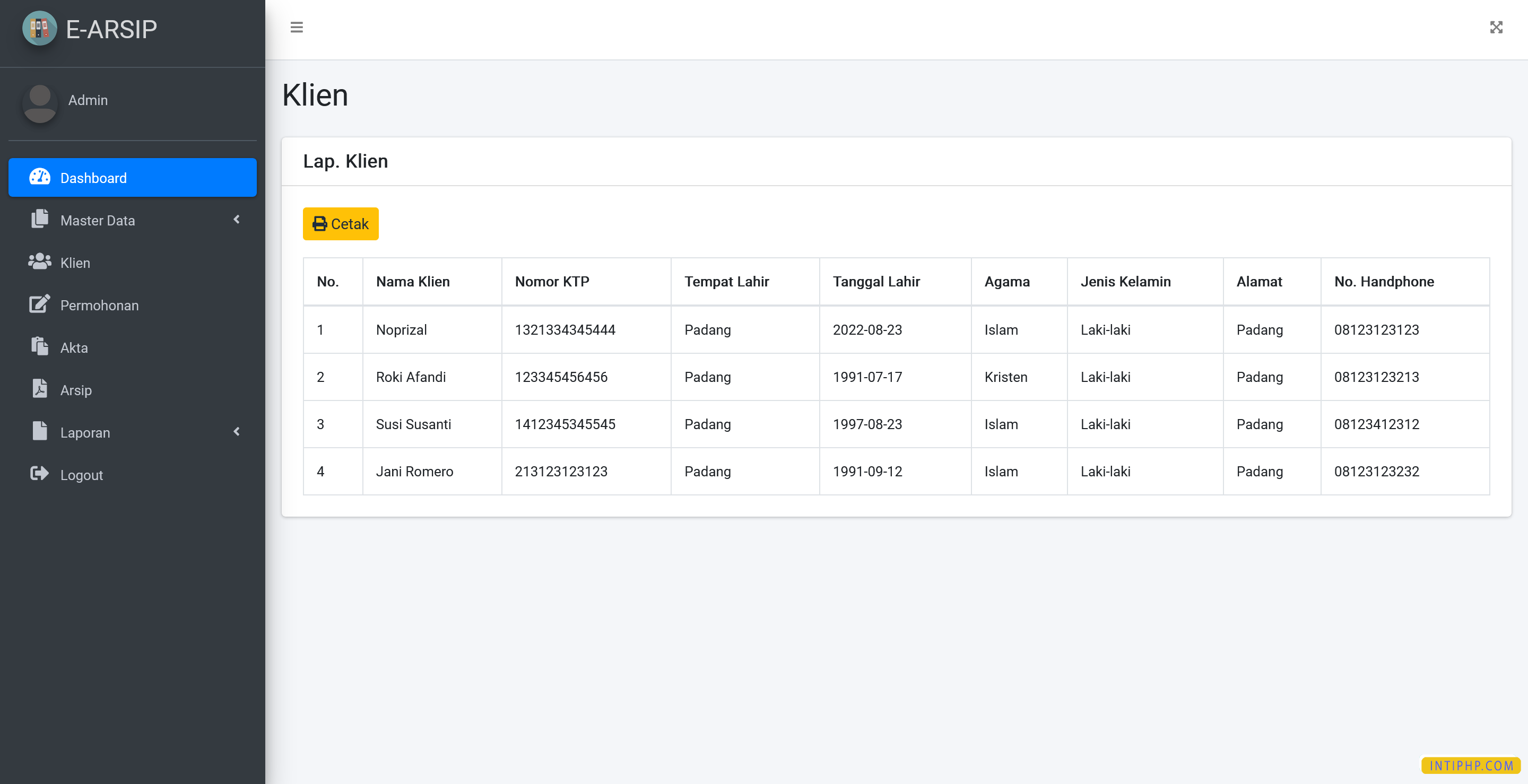Source Code Manajemen Arsip Notaris Codeigniter 4 - INTI PHP