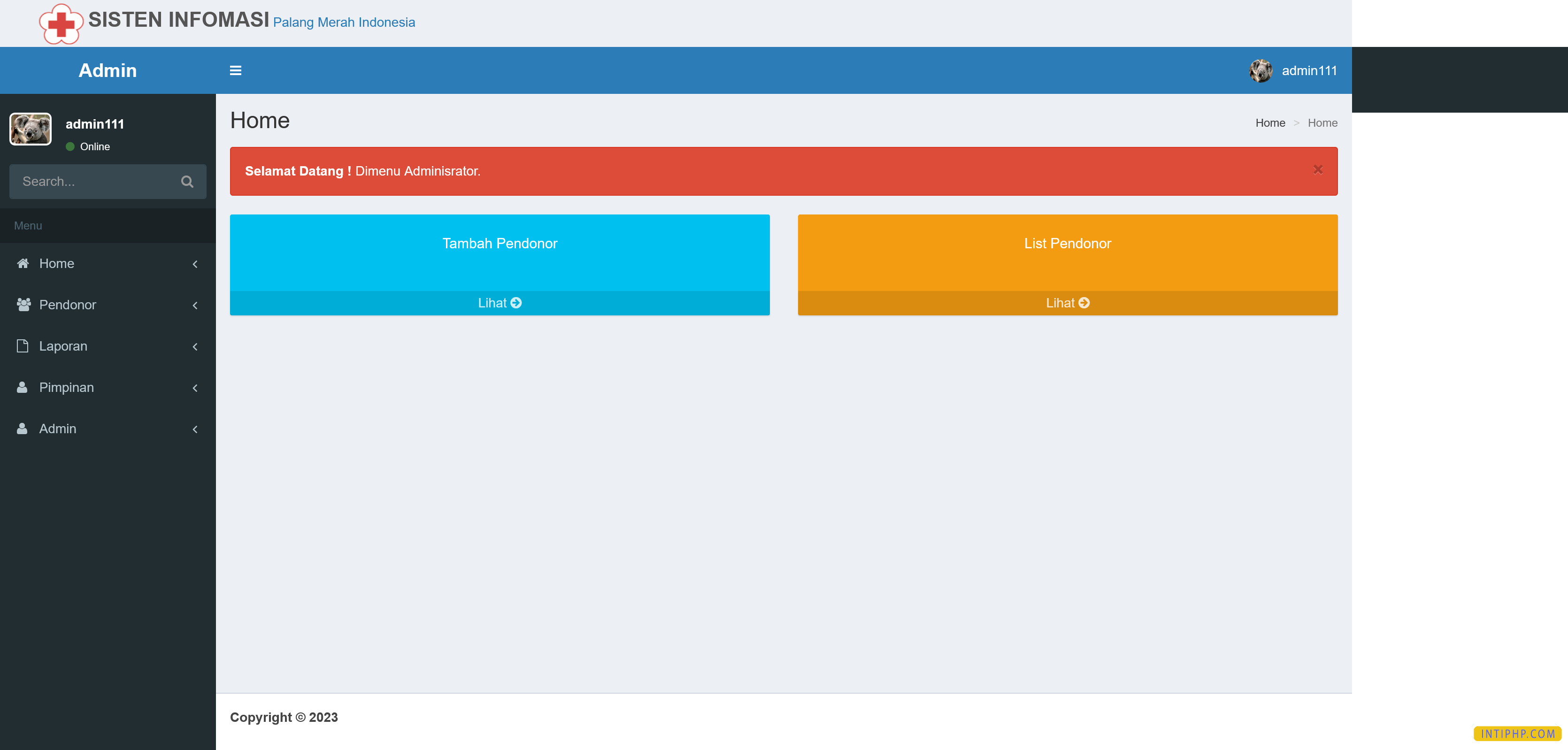 Aplikasi Pendataan Donor Darah Dengan Php Mysql - INTI PHP
