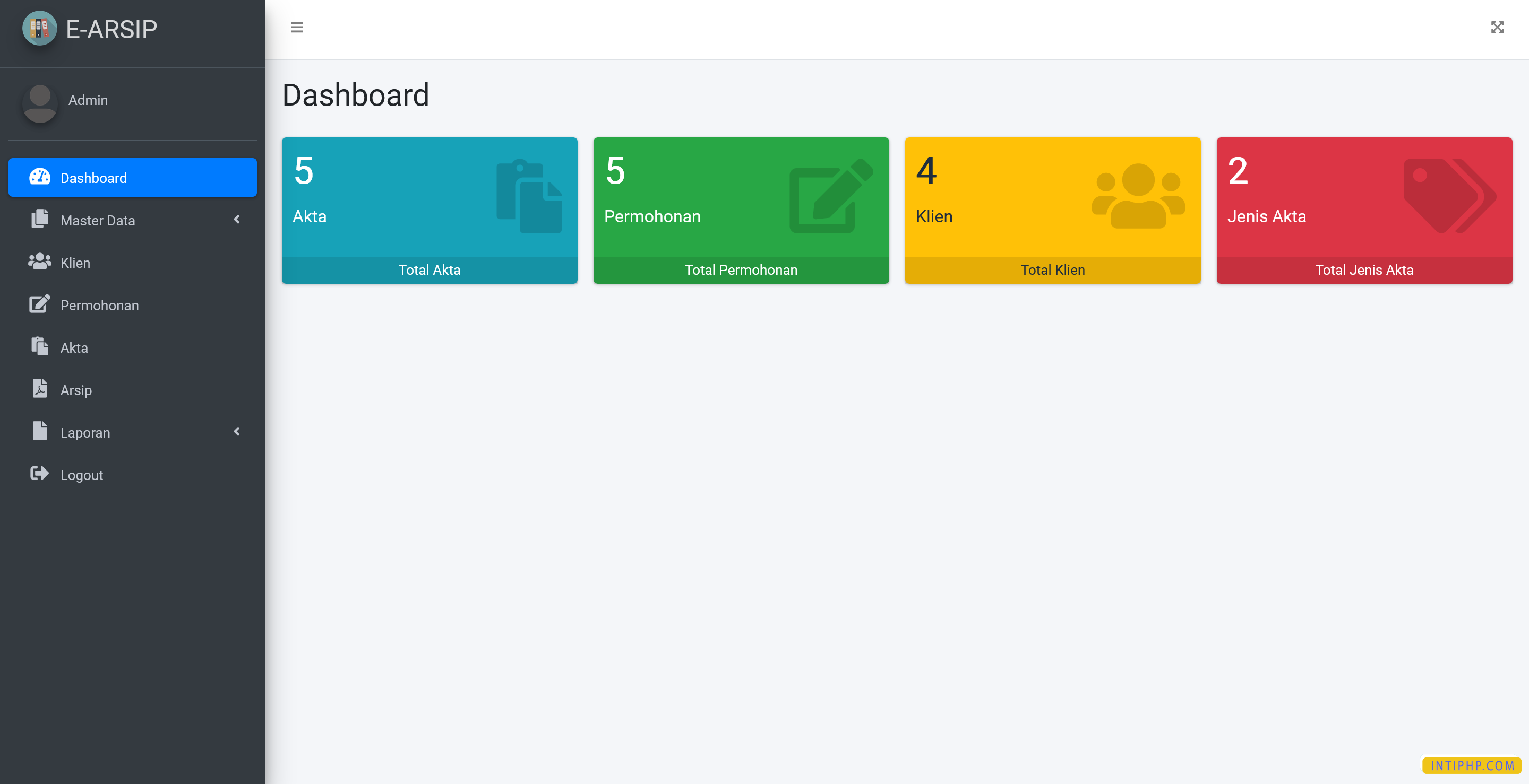 Source Code Manajemen Arsip Notaris Codeigniter 4 - INTI PHP