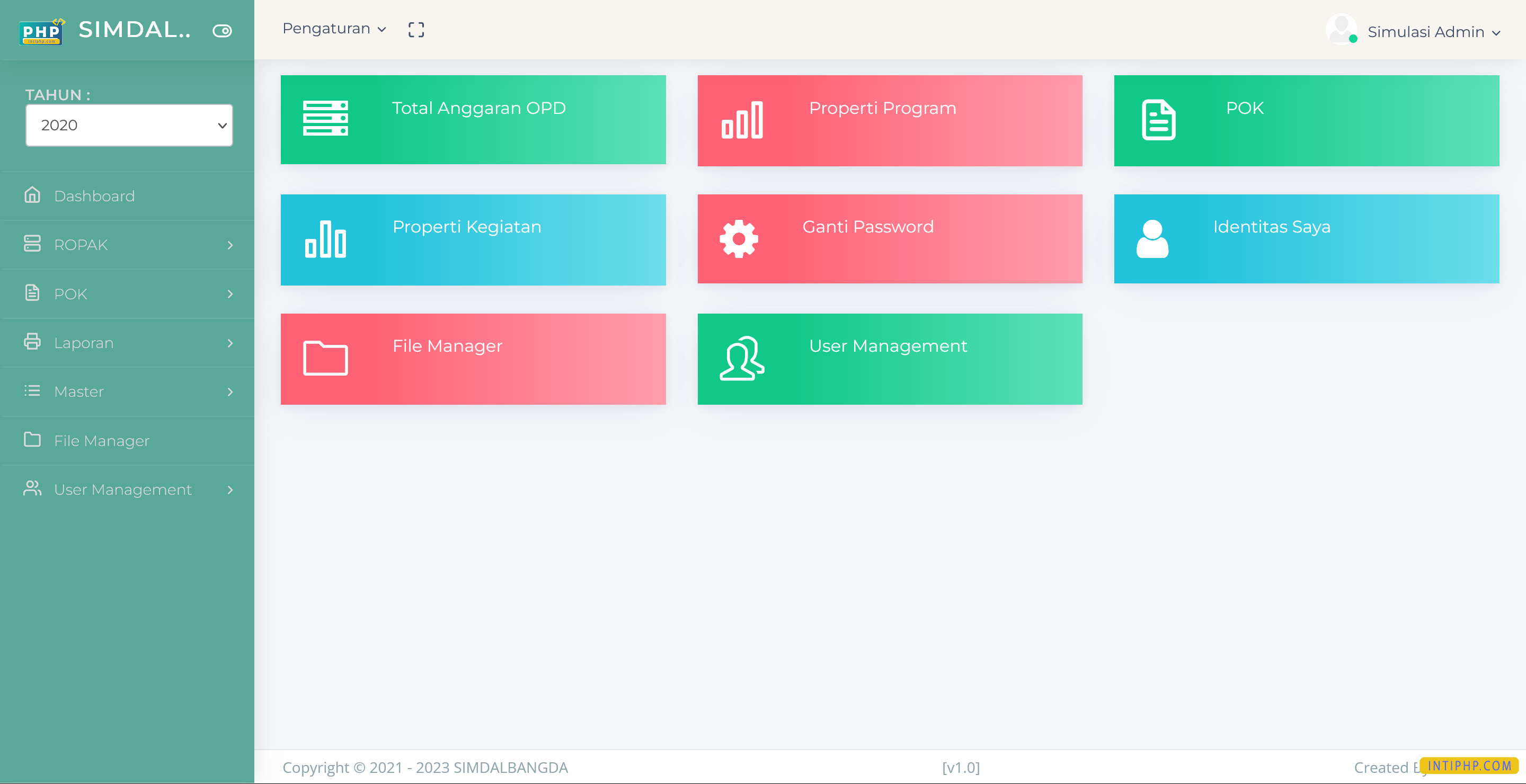 Source Code Aplikasi Simdalbangda Manajemen Pembangunan Suatu Daerah ...
